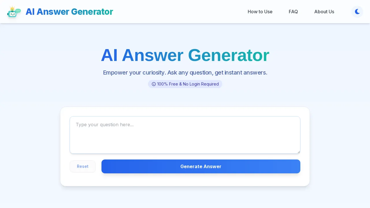 AI Answer Generator - Instant Solutions at Your Fingertips