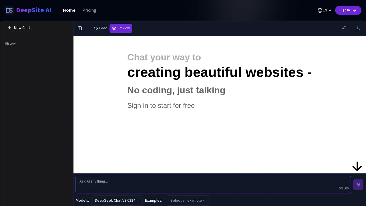 DeepSite AI: Easy Website Creation for Everyone
