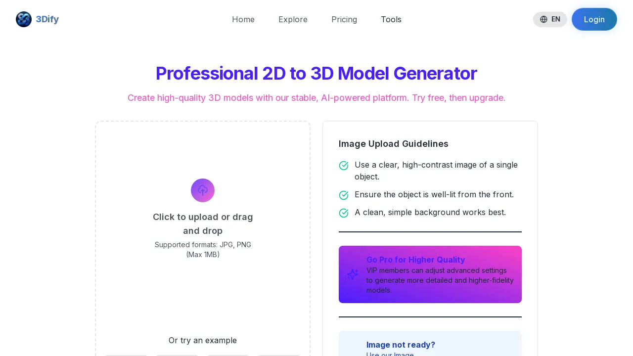 Professional 2D to 3D Model Generator for Stunning Designs