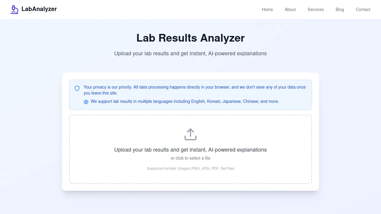 LabAnalyzer: Revolutionizing Laboratory Analysis Solutions