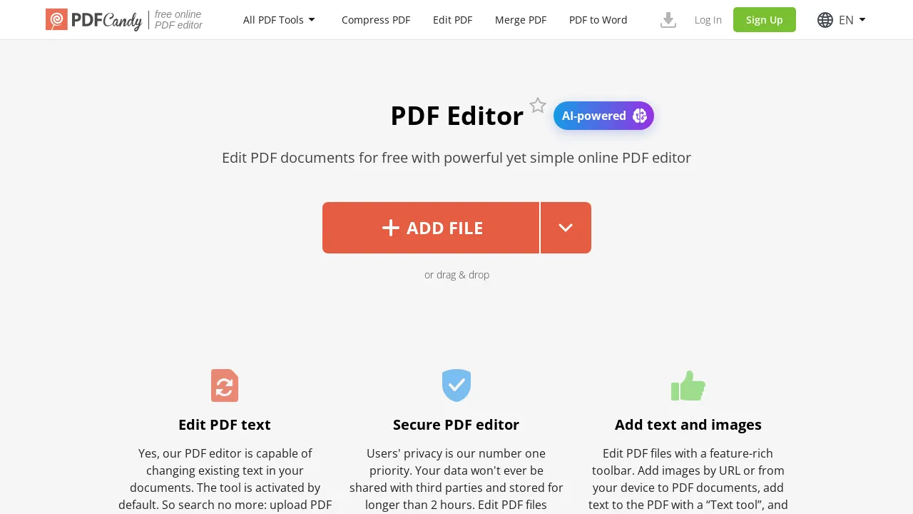 Edit PDFs Easily with PDFCandy PDF Editor Online Tool
